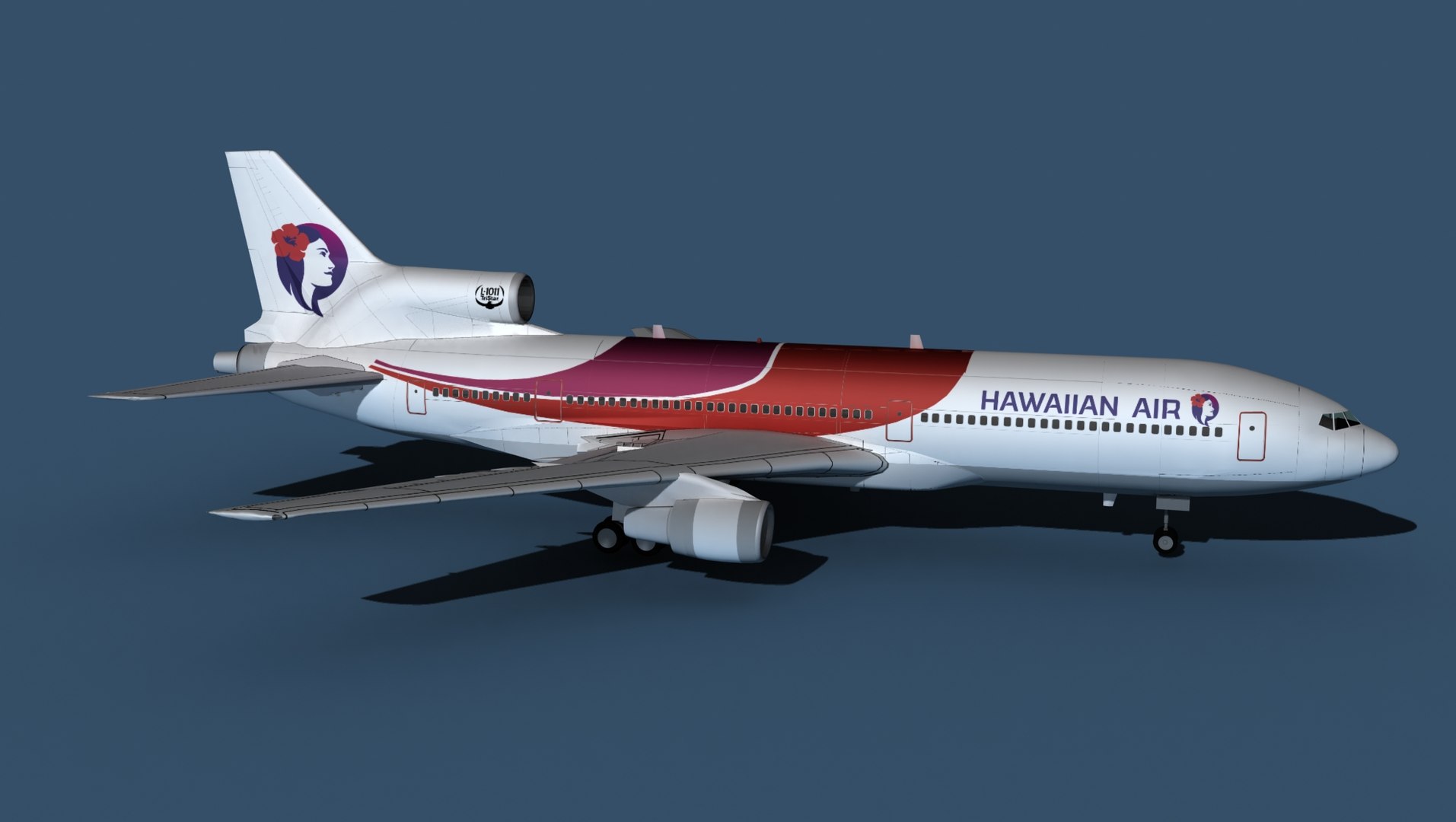 Lockheed L-1011-50 Hawaiian Air 3D - TurboSquid 1921620