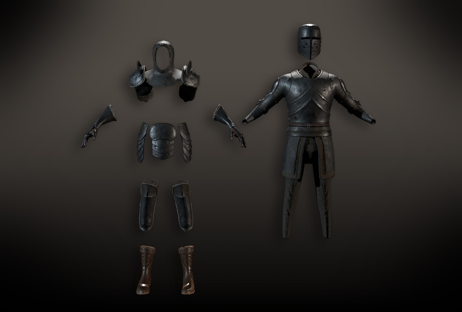 3D Model Pbr Armour - TurboSquid 1397198