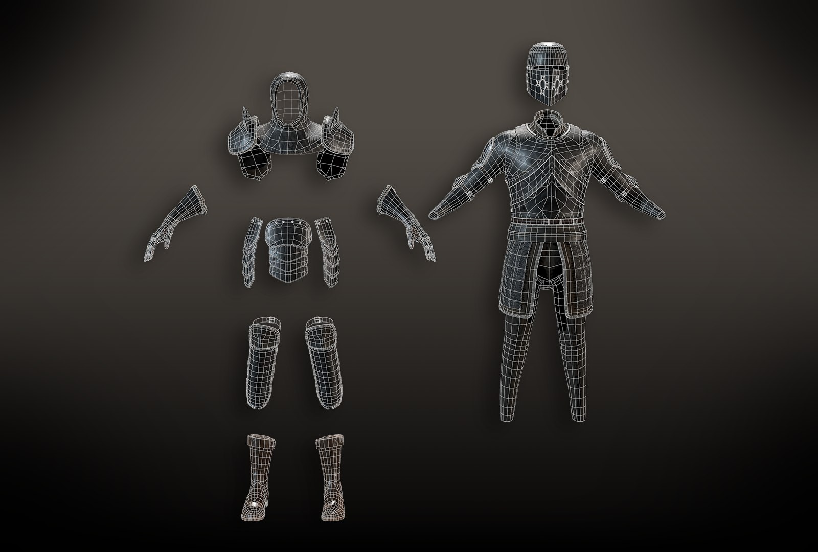3D Model Pbr Armour - TurboSquid 1397198