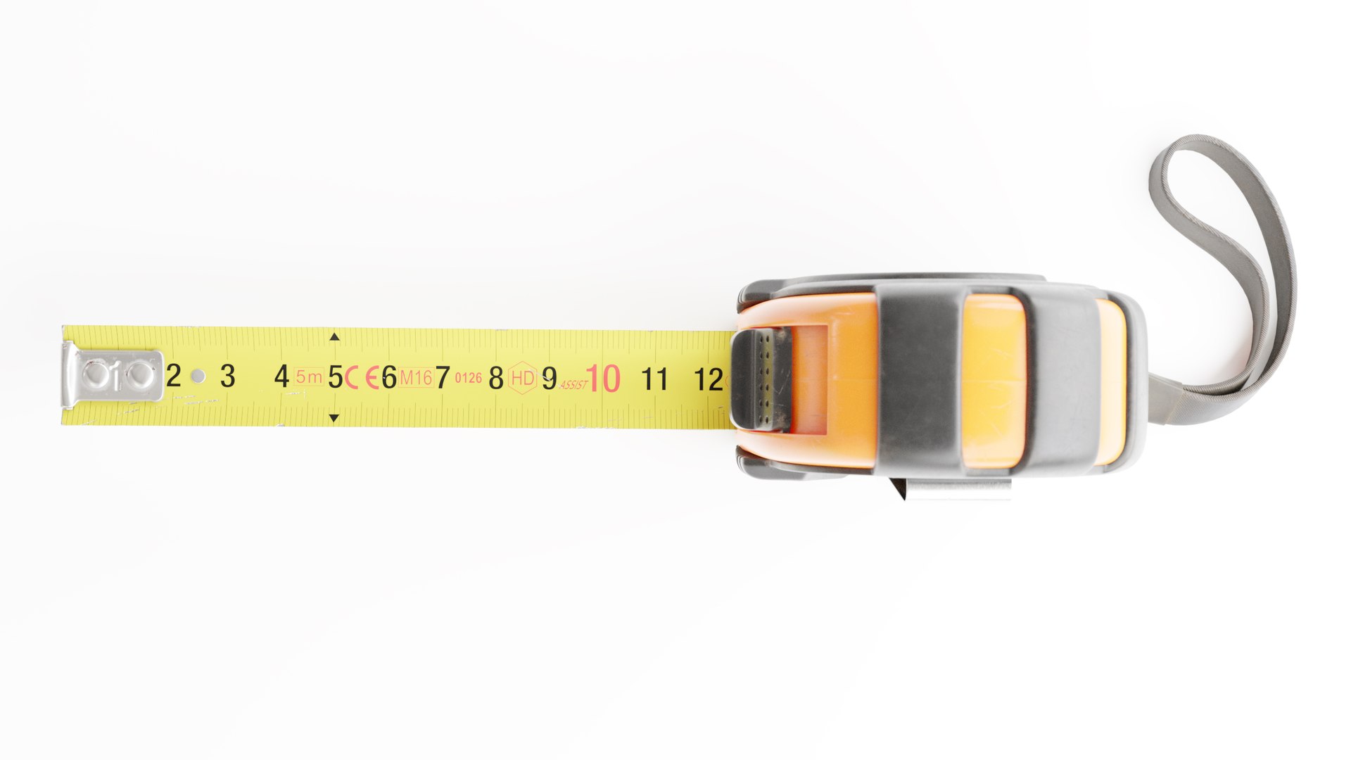 3D Metal retractable measuring tape model - TurboSquid 1945665
