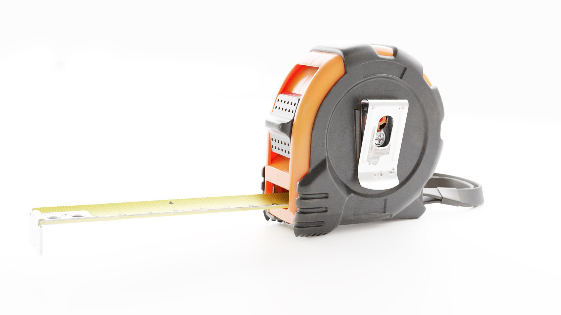 3D Metal retractable measuring tape model - TurboSquid 1945665