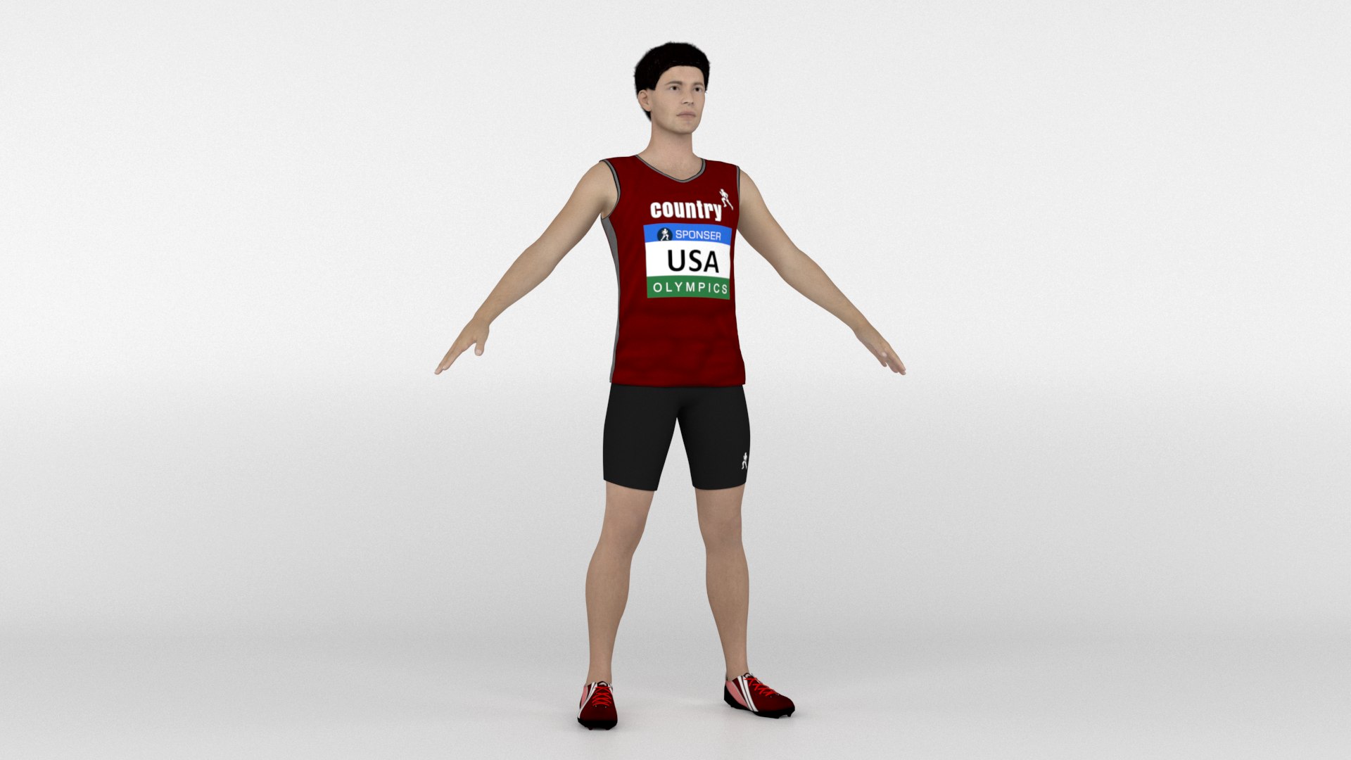3D Athlete Runner 06 - TurboSquid 1746727