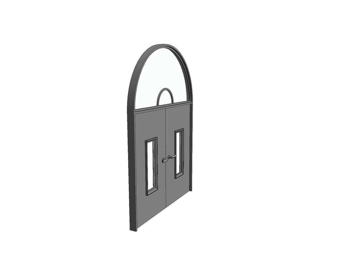 3D Slanted Wall Double Door Model - TurboSquid 1786091