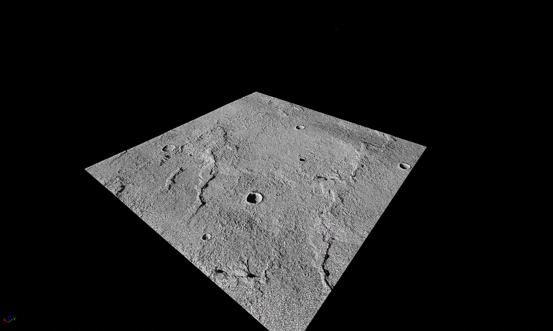 3D Moon Terrain Flat 3 - TurboSquid 2169728