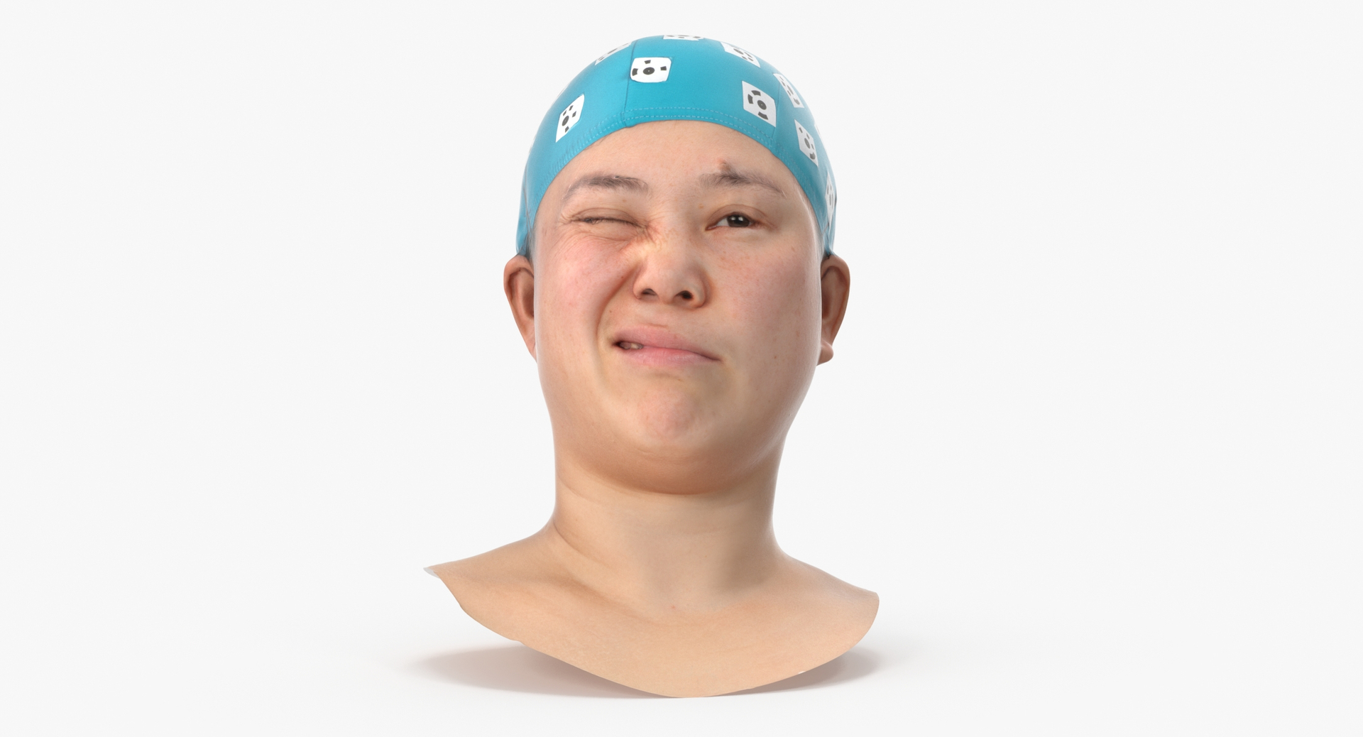 3D Mei Human Head Wink AU46 Clean Scan - TurboSquid 1748734