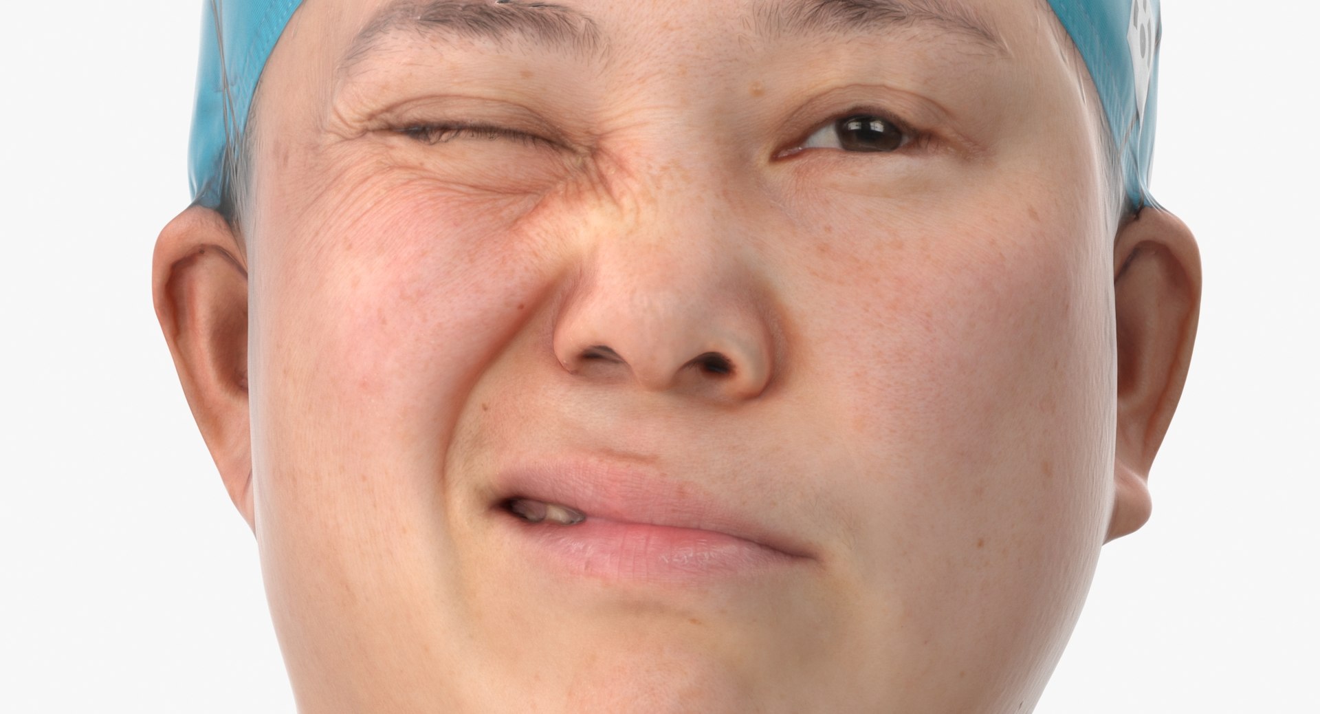 3D Mei Human Head Wink AU46 Clean Scan - TurboSquid 1748734