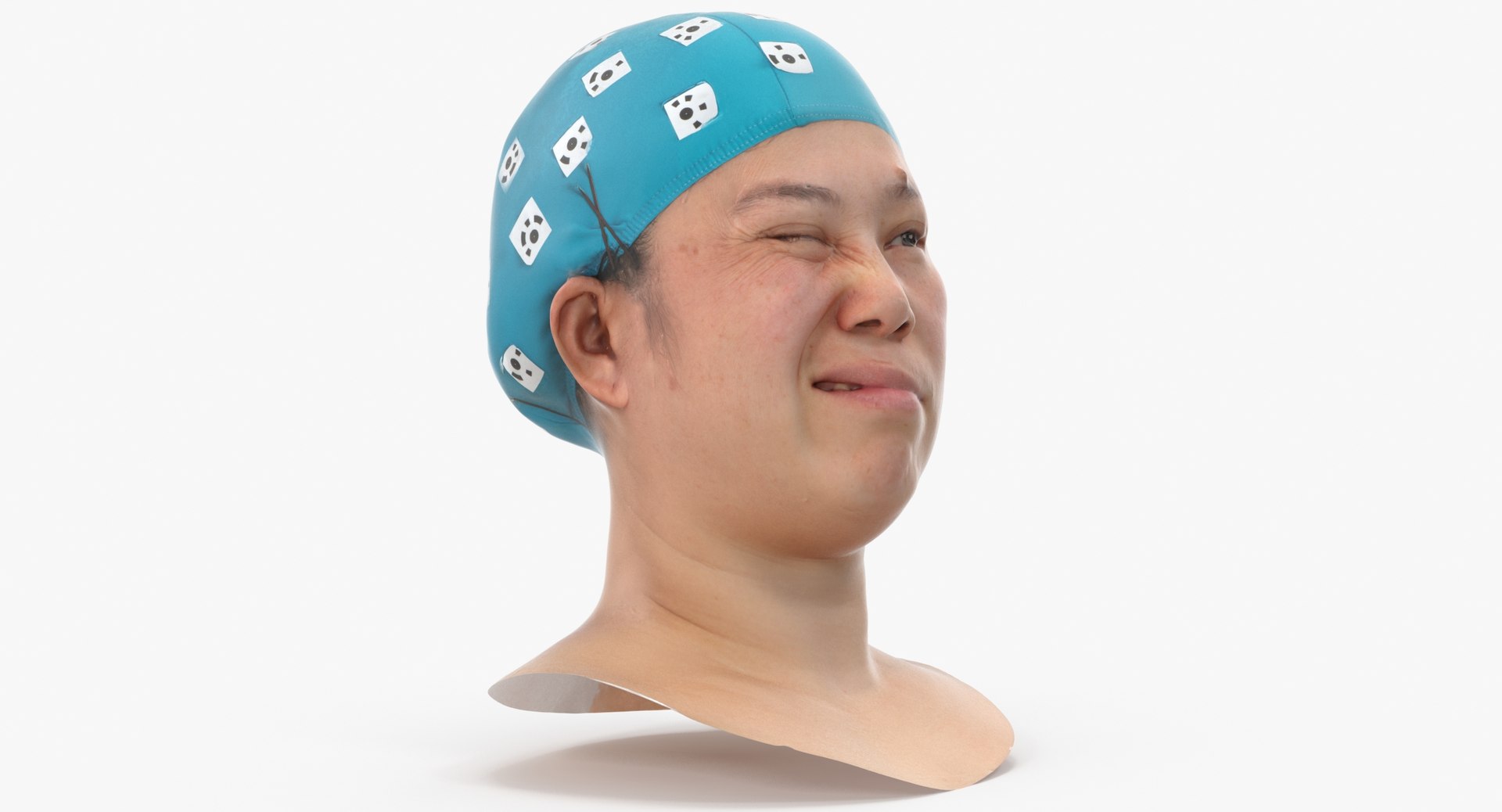 3D Mei Human Head Wink AU46 Clean Scan - TurboSquid 1748734