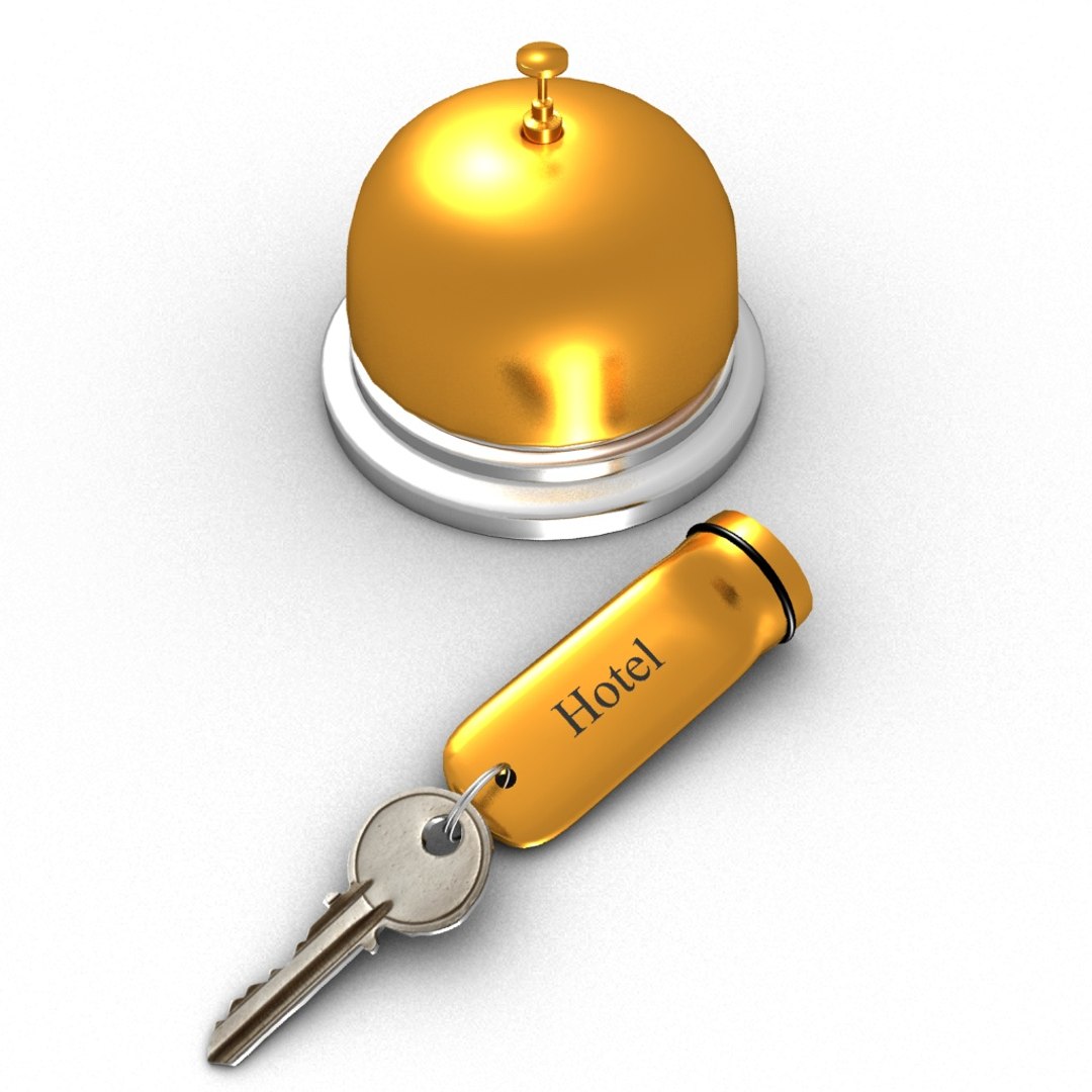 Hotel bell key 3D model - TurboSquid 1443093