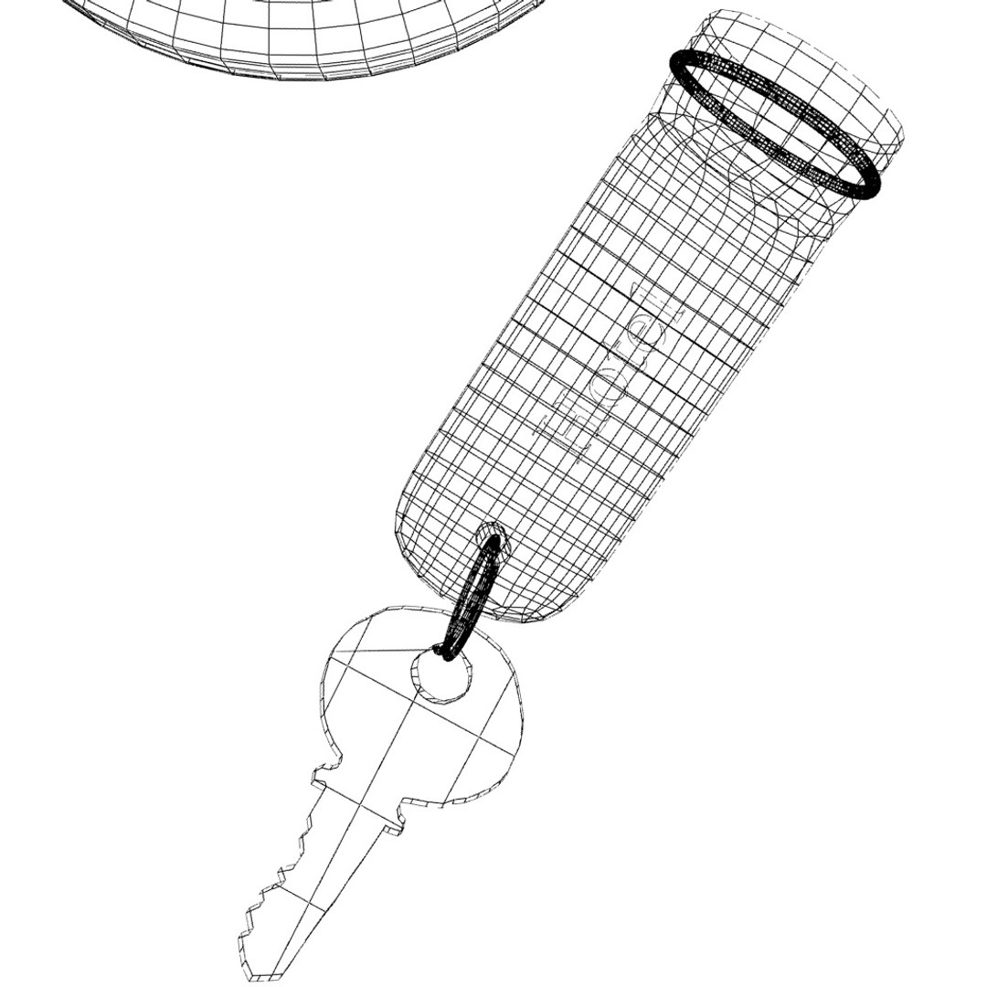 Hotel bell key 3D model - TurboSquid 1443093