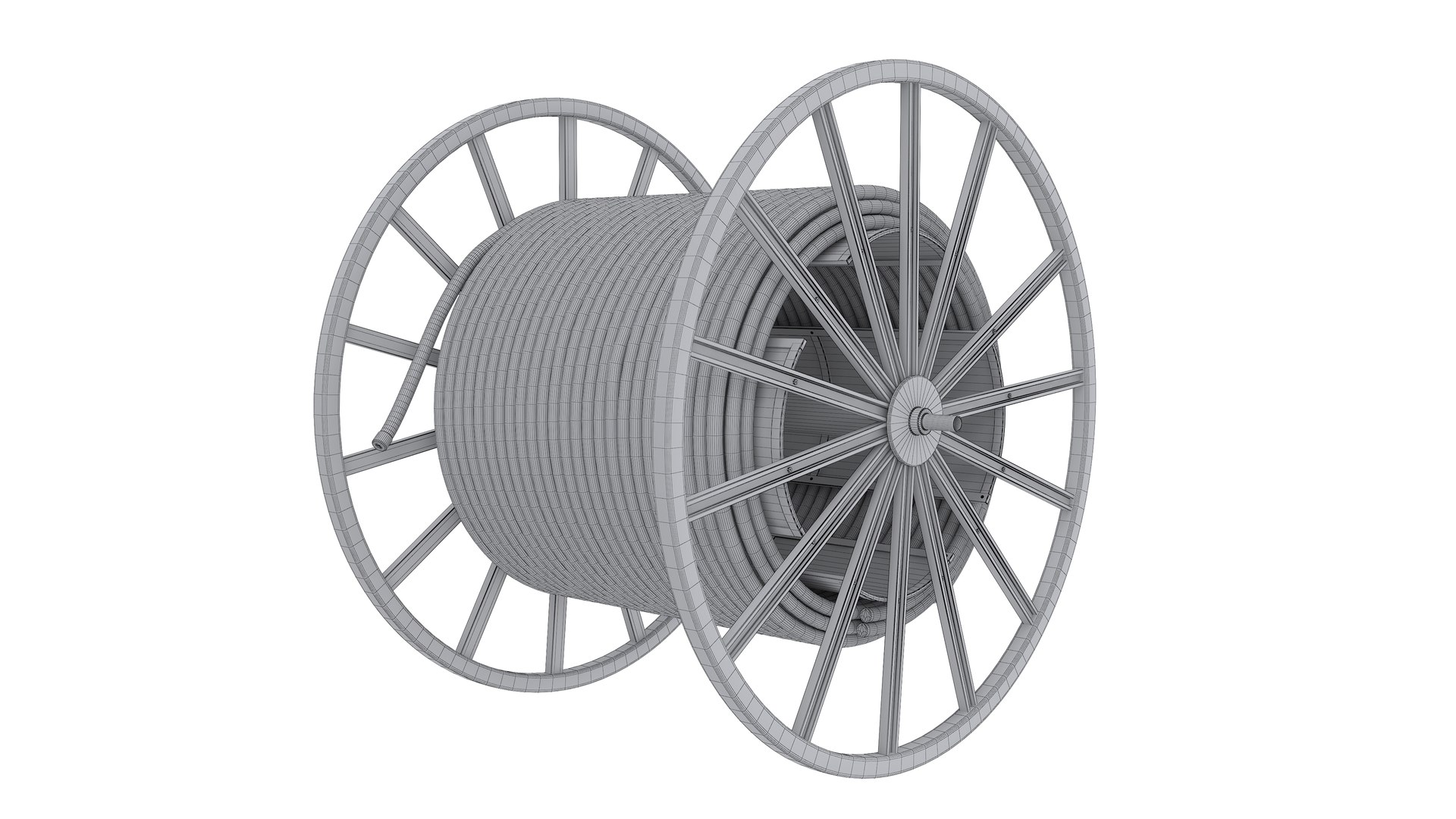 3D Model Cable Reel - TurboSquid 2282717