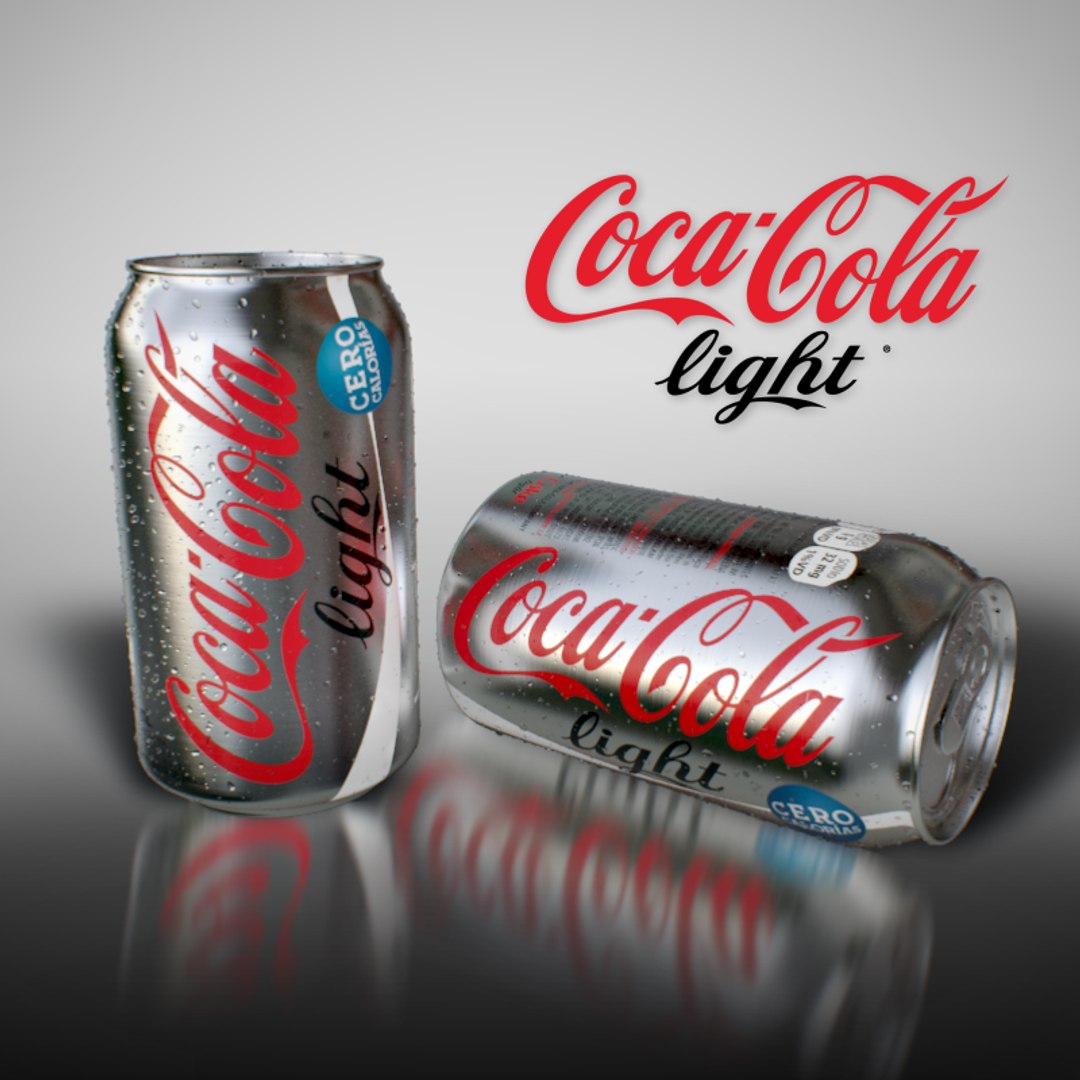 3d Model Coca Cola Light