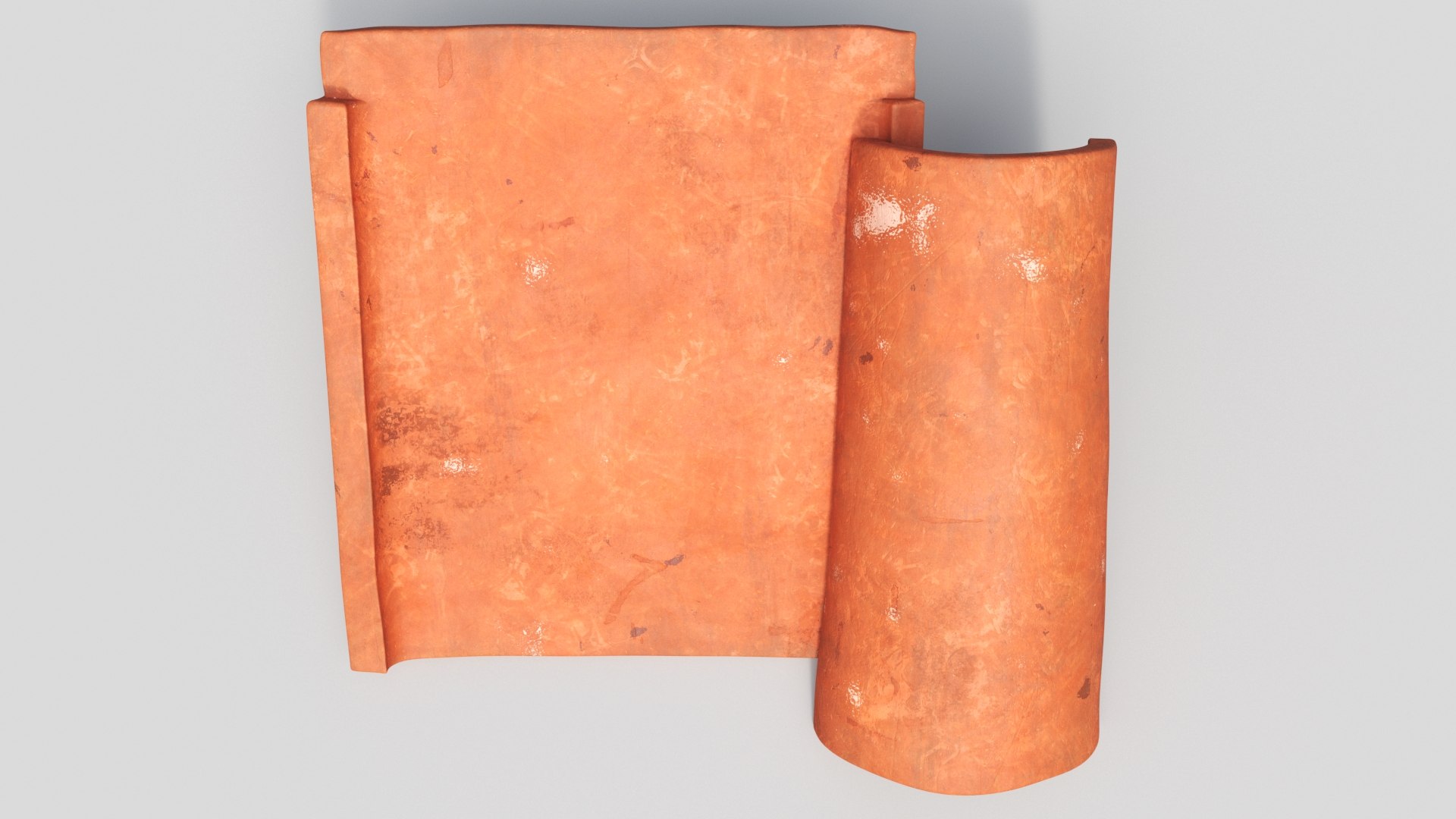 Roman Roof Tile 3D Model - TurboSquid 1888922