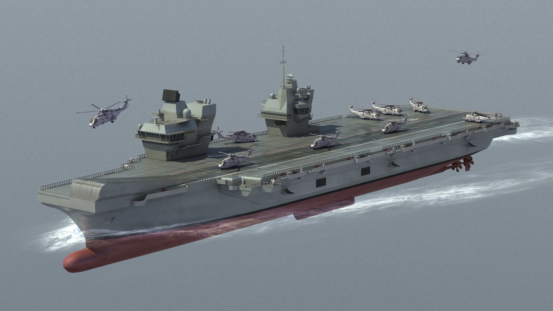 Royal navy cvf aircraft carrier 3D - TurboSquid 1553813