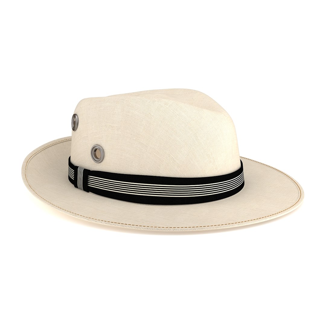 3d model fedora hat isolated