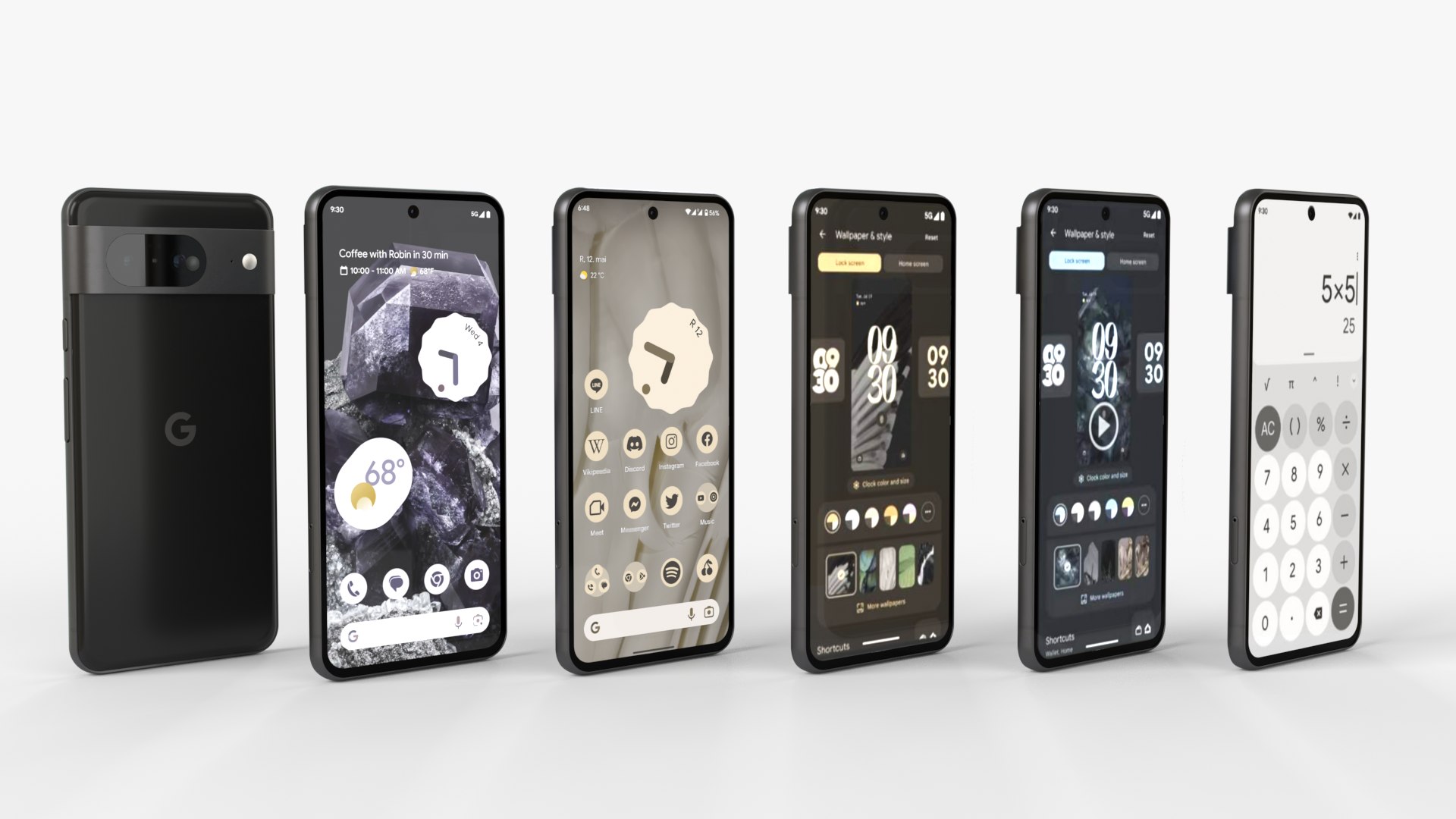 Google Pixel 8 All Colors Model - TurboSquid 2138118