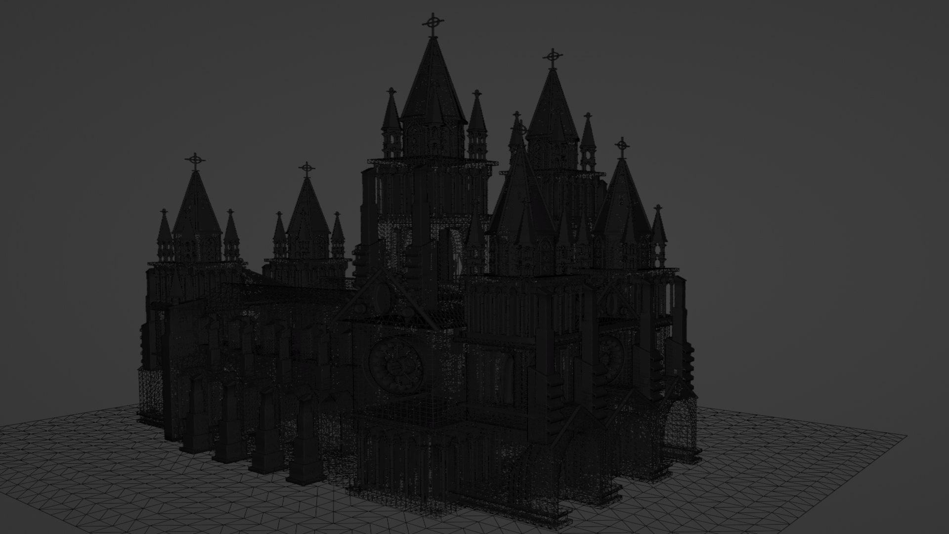 Gothic Architecture Old 3D Model - TurboSquid 2013028