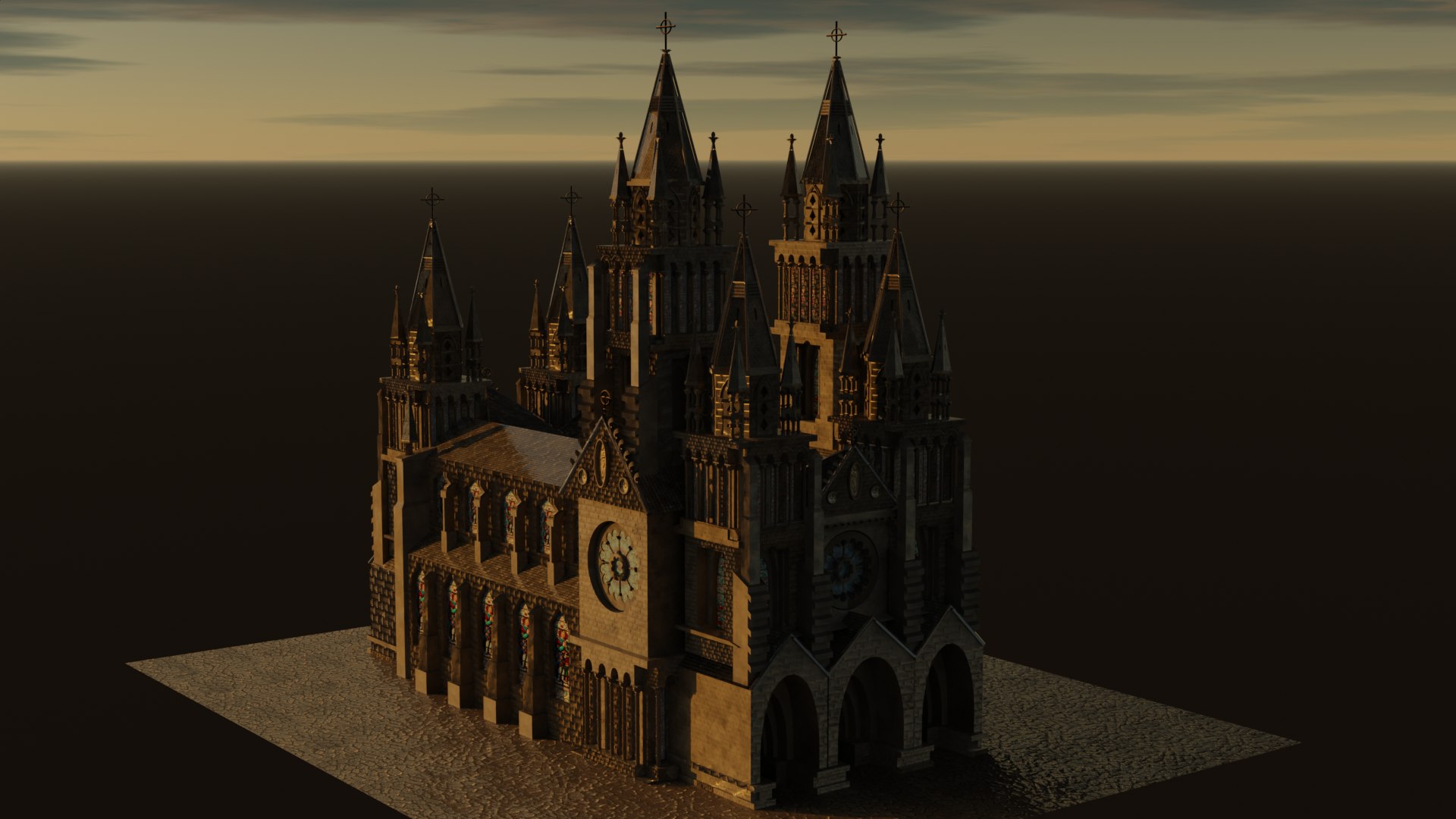Gothic Architecture Old 3D Model - TurboSquid 2013028