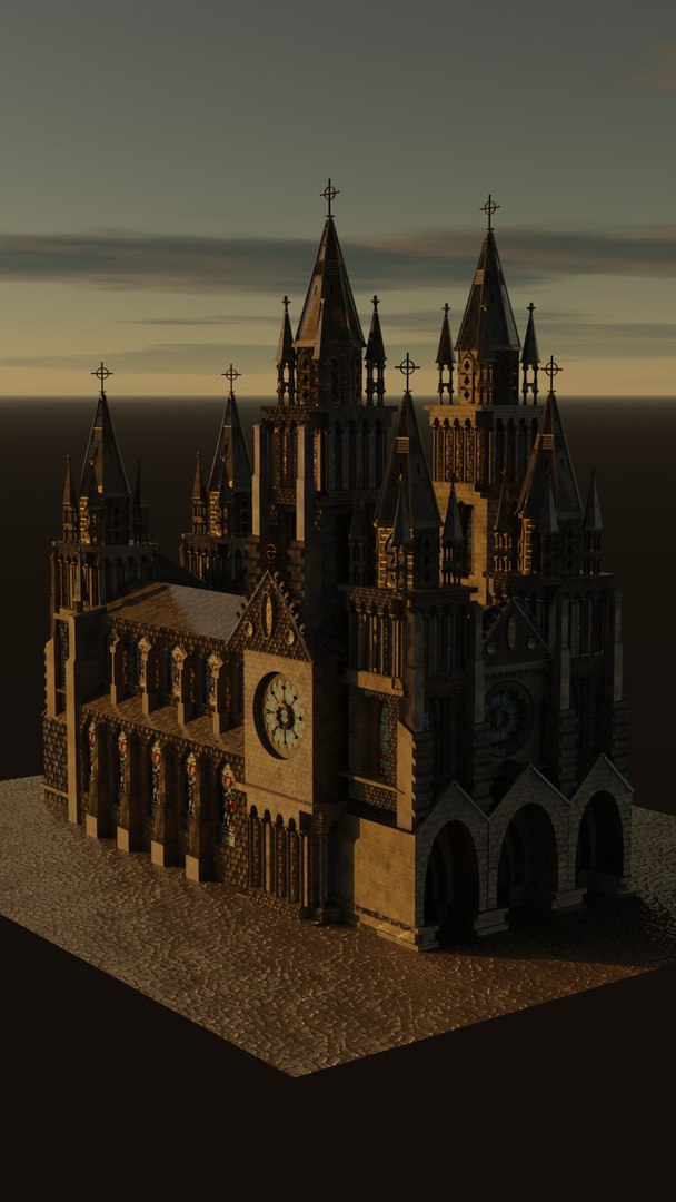 Gothic Architecture Old 3D Model - TurboSquid 2013028