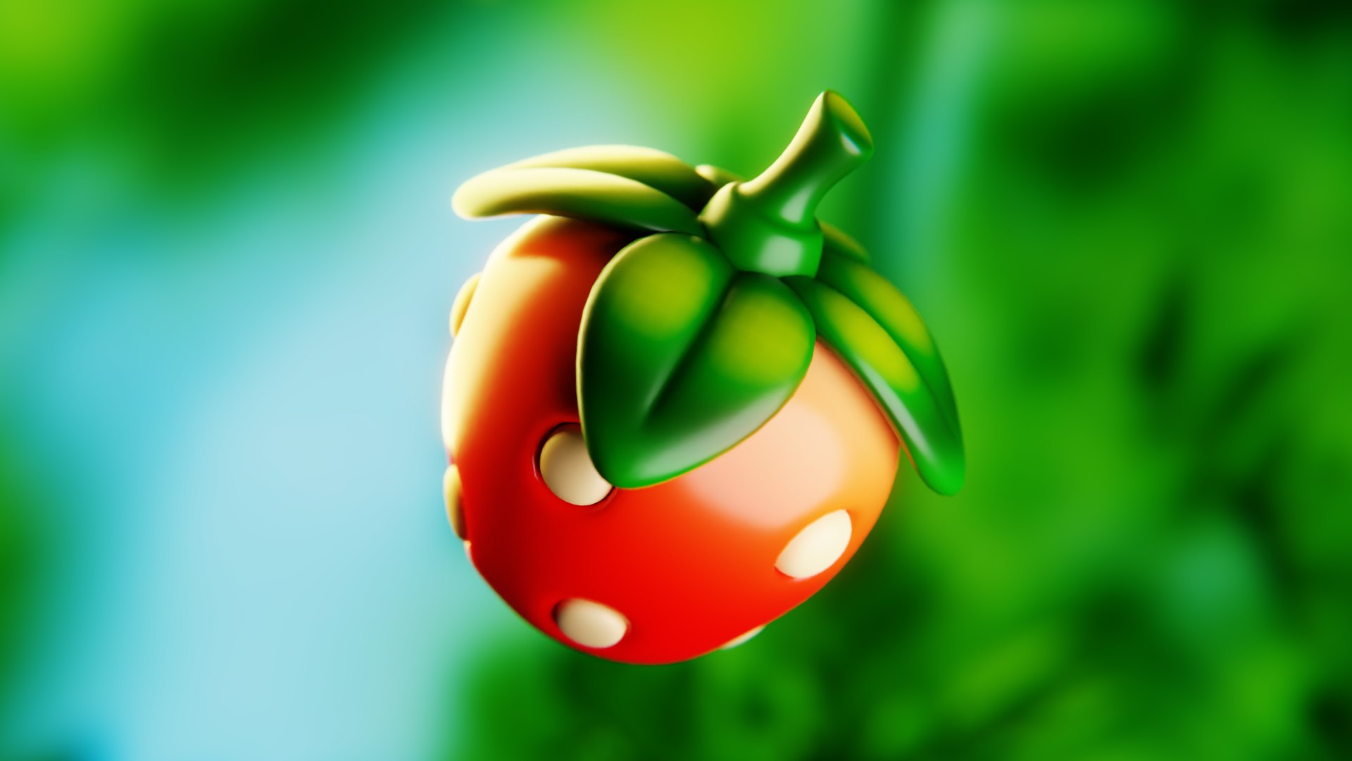 3D Strawberry Scene - TurboSquid 2112190