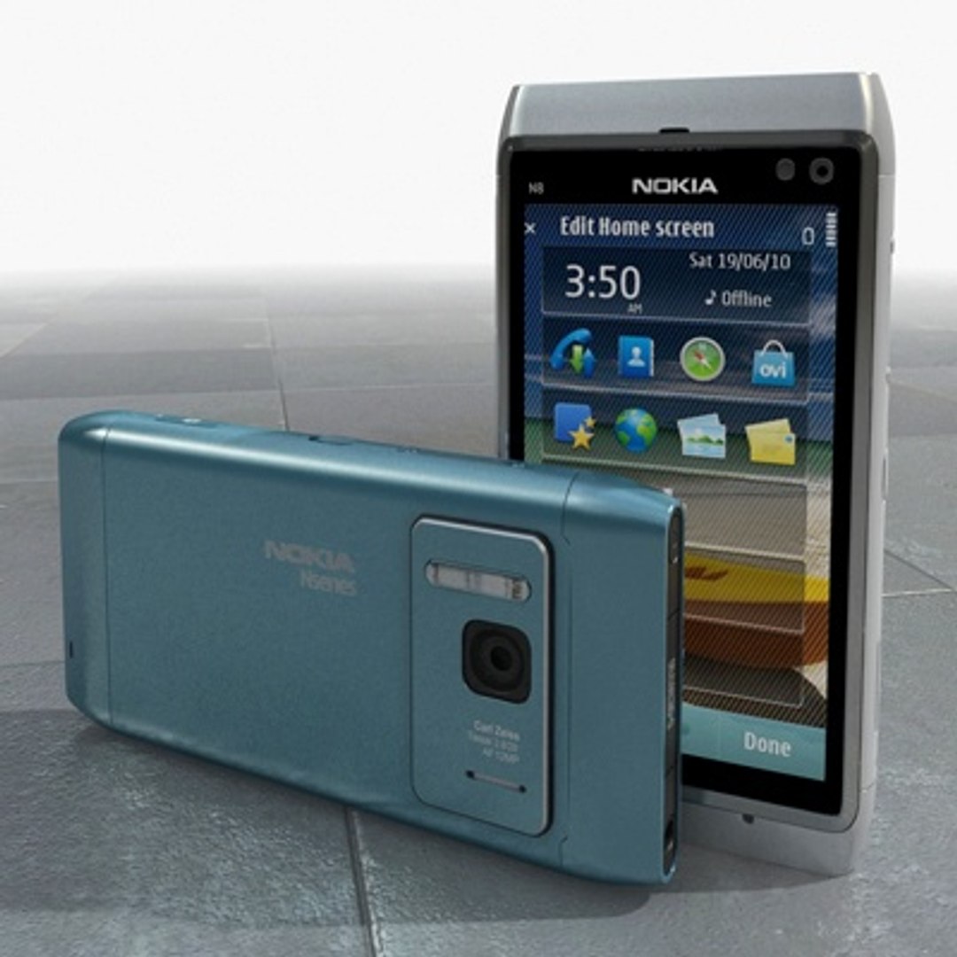 3d model nokia n8 color
