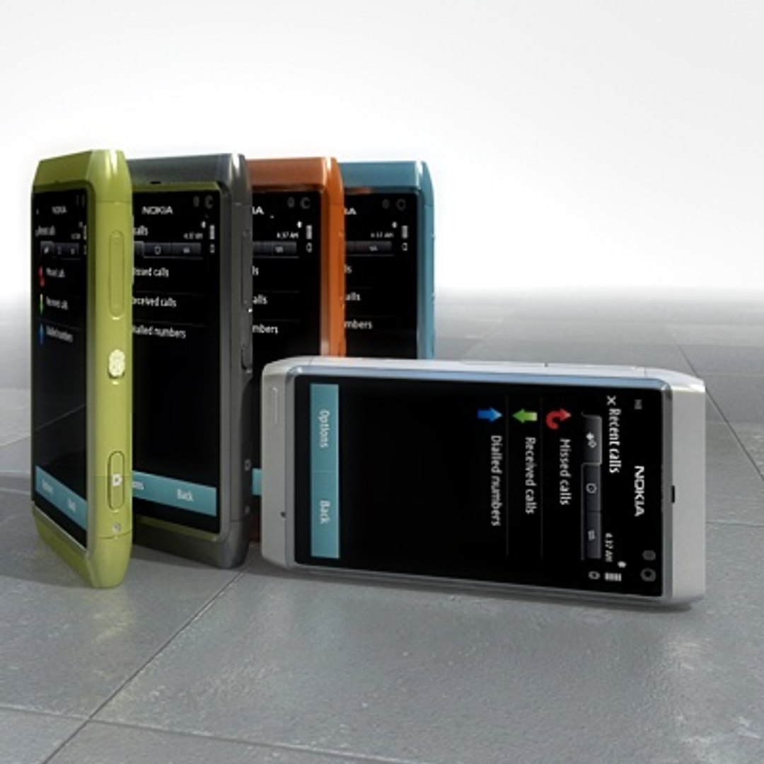3d model nokia n8 color