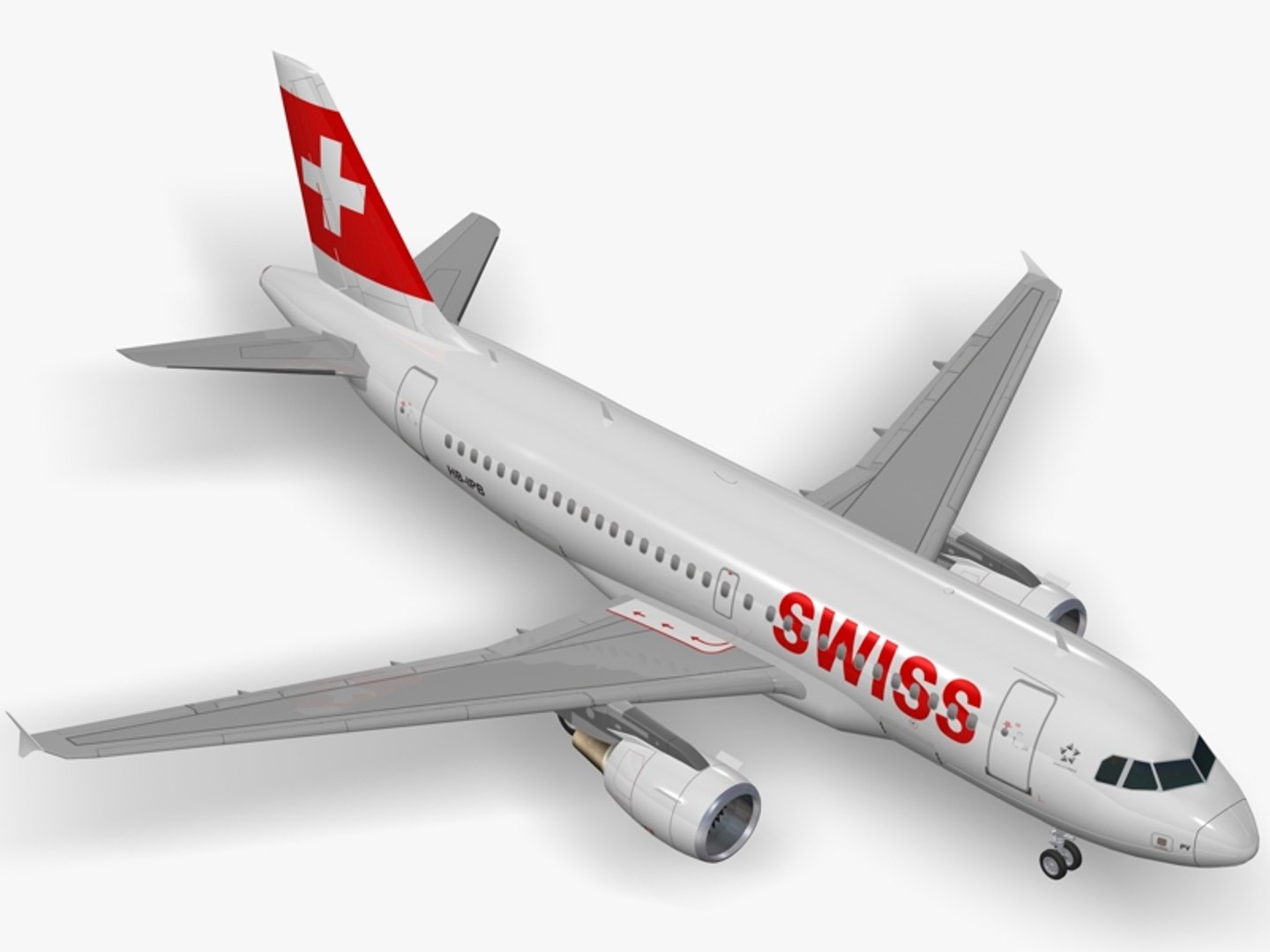 3d Airbus Swiss International Air Lines Model