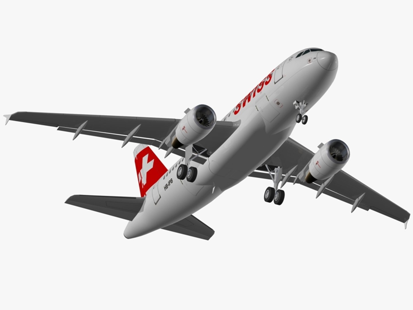 3d Airbus Swiss International Air Lines Model