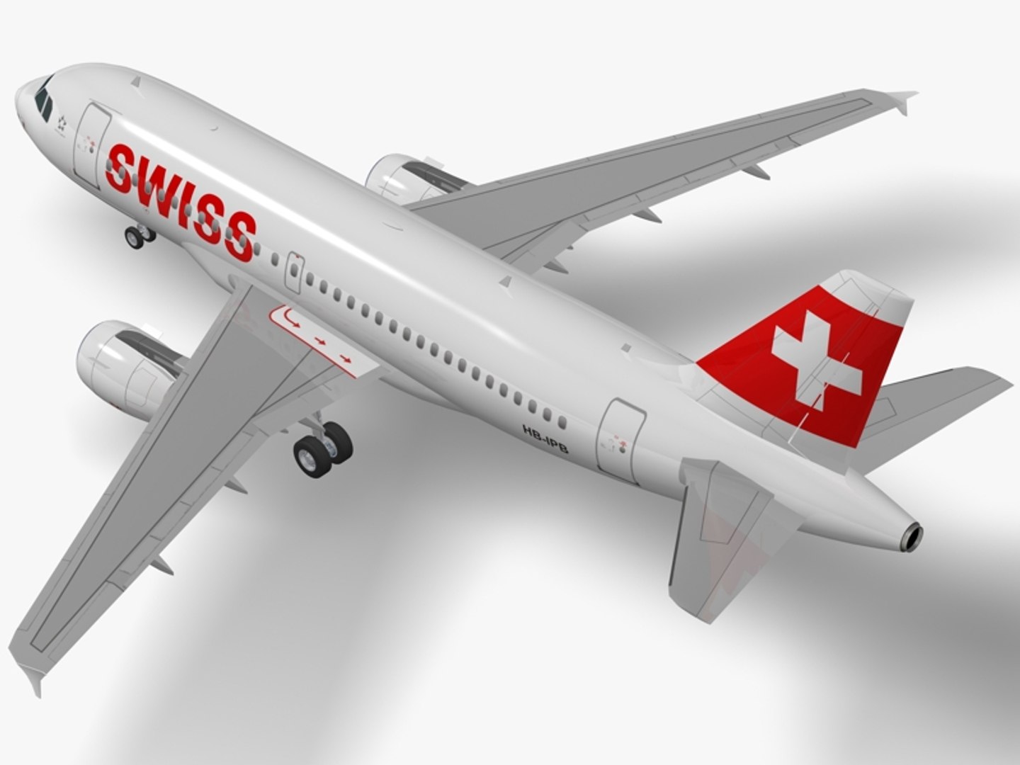 3d Airbus Swiss International Air Lines Model