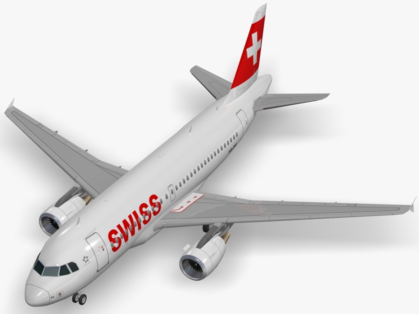 3d Airbus Swiss International Air Lines Model