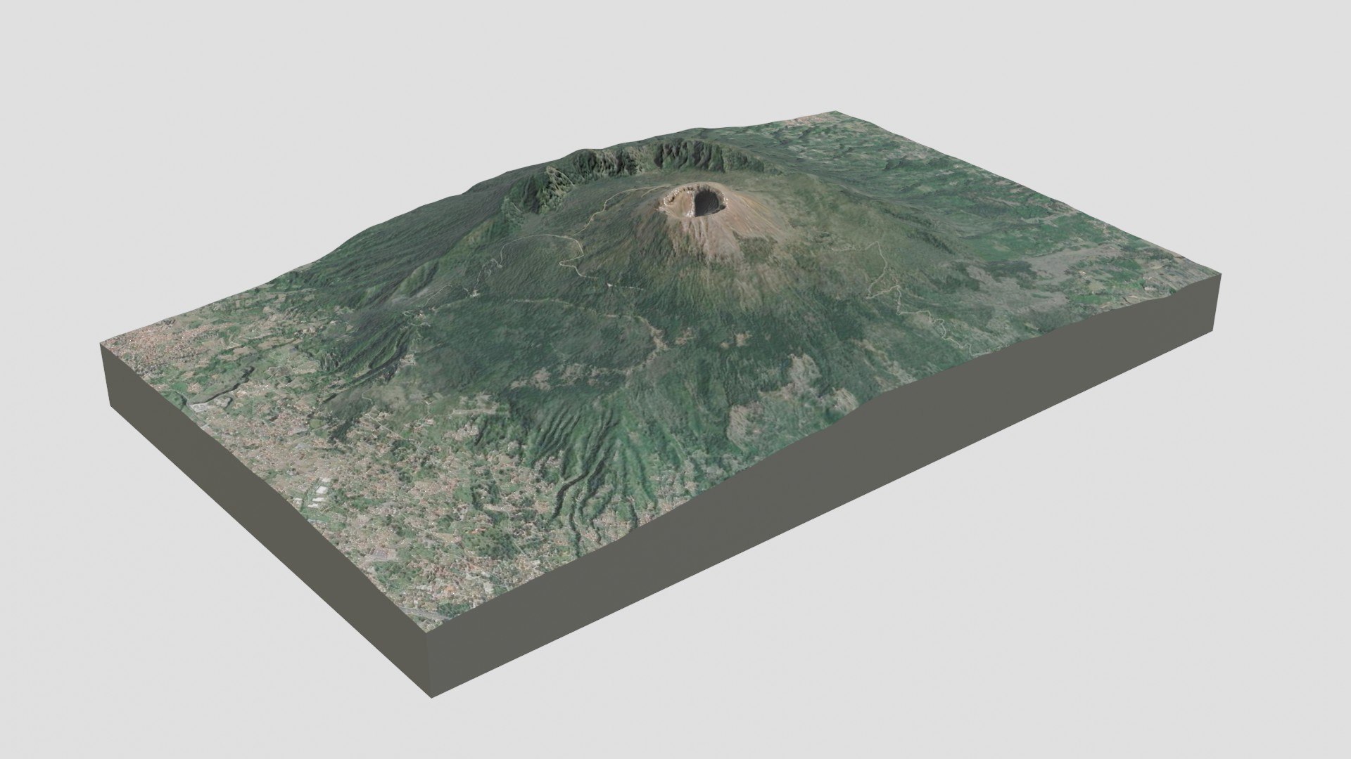 Vesuvius Mountain Miniature model - TurboSquid 2048175