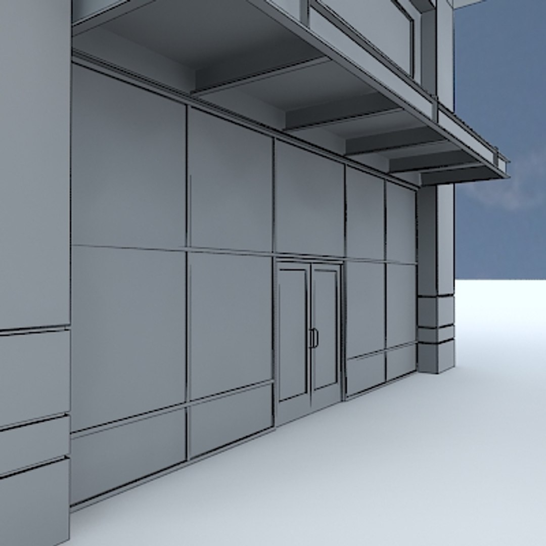 Building B1 1s 1-story 3d 3ds