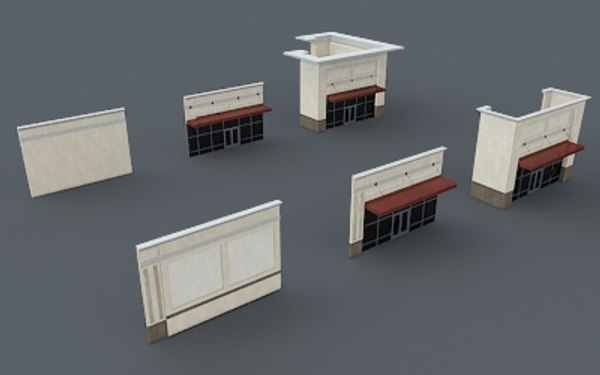 building b1 1s 1-story 3d 3ds