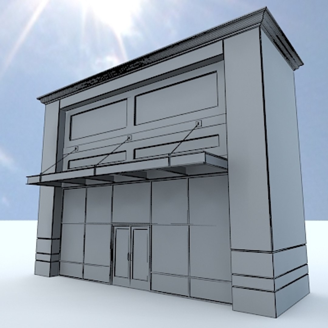 Building B1 1s 1-story 3d 3ds