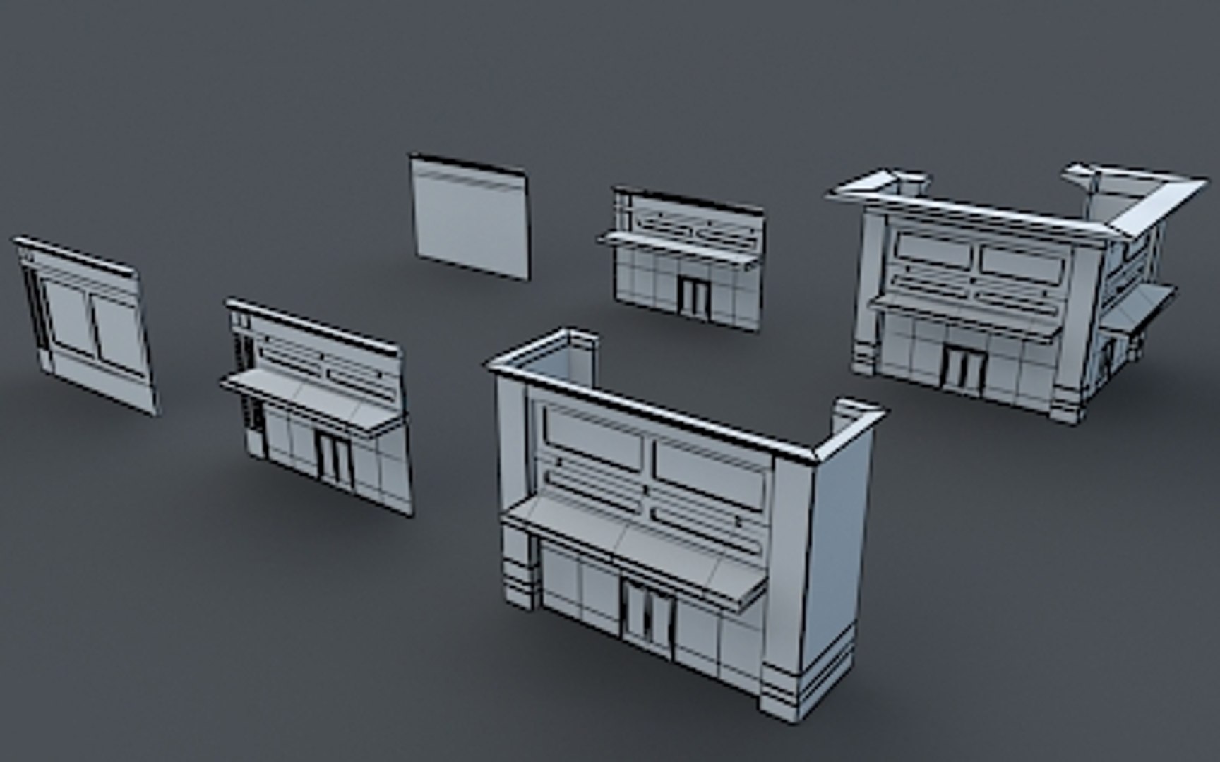 Building B1 1s 1-story 3d 3ds