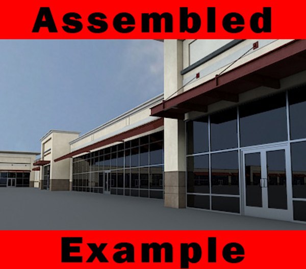 building b1 1s 1-story 3d 3ds