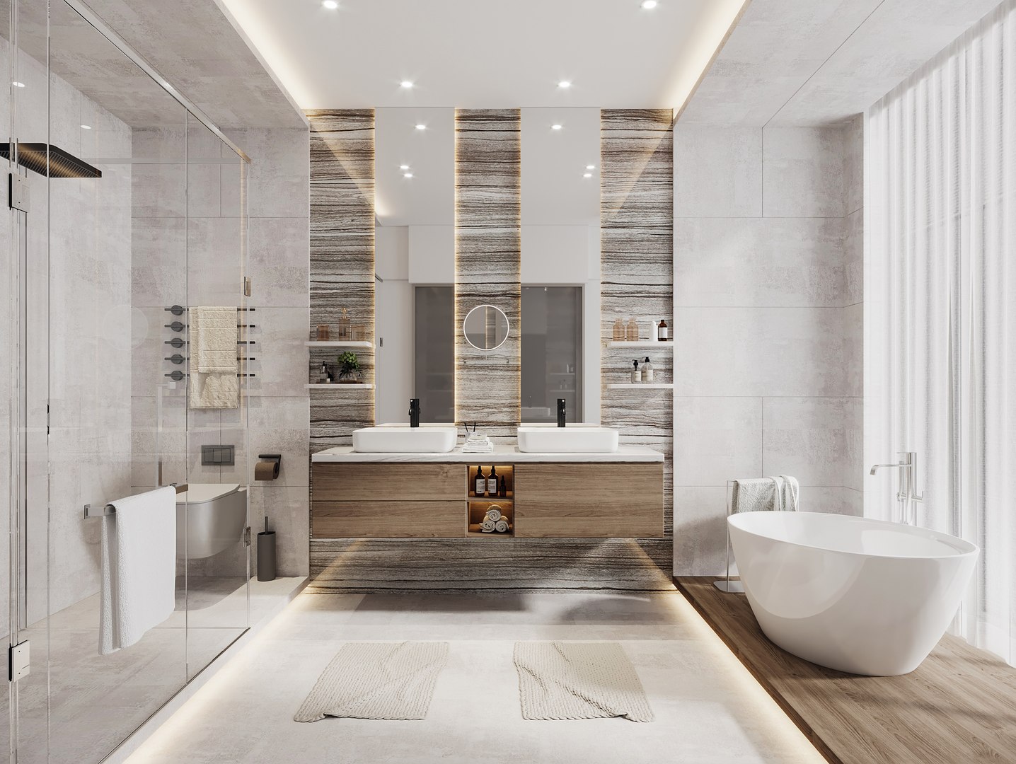 3D Modern bathroom model - TurboSquid 1911199
