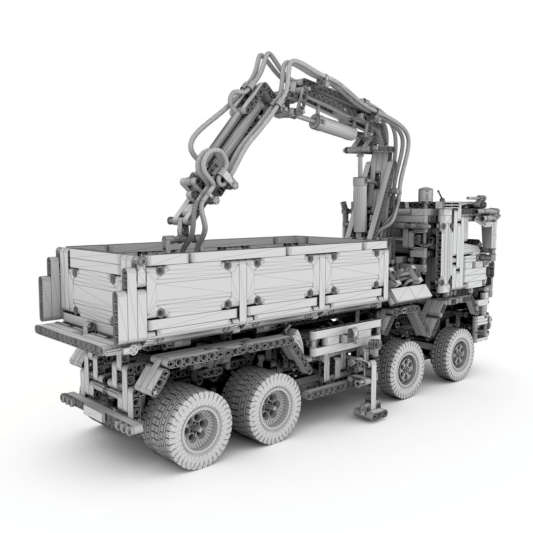 Lego Technic Lorry Crane Model 3D 3D Model - TurboSquid 2272895