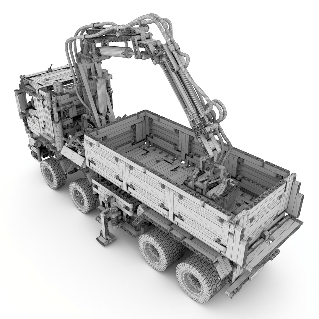 Lego Technic Lorry Crane Model 3D 3D Model - TurboSquid 2272895
