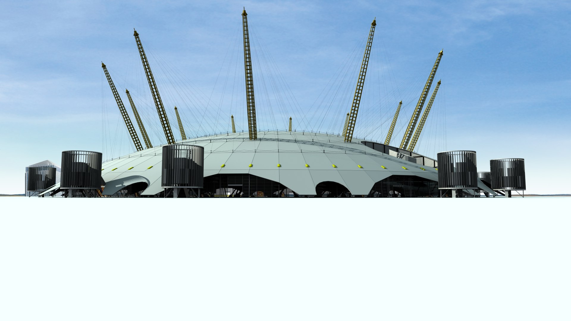 3d O2 Arena Dome London Model