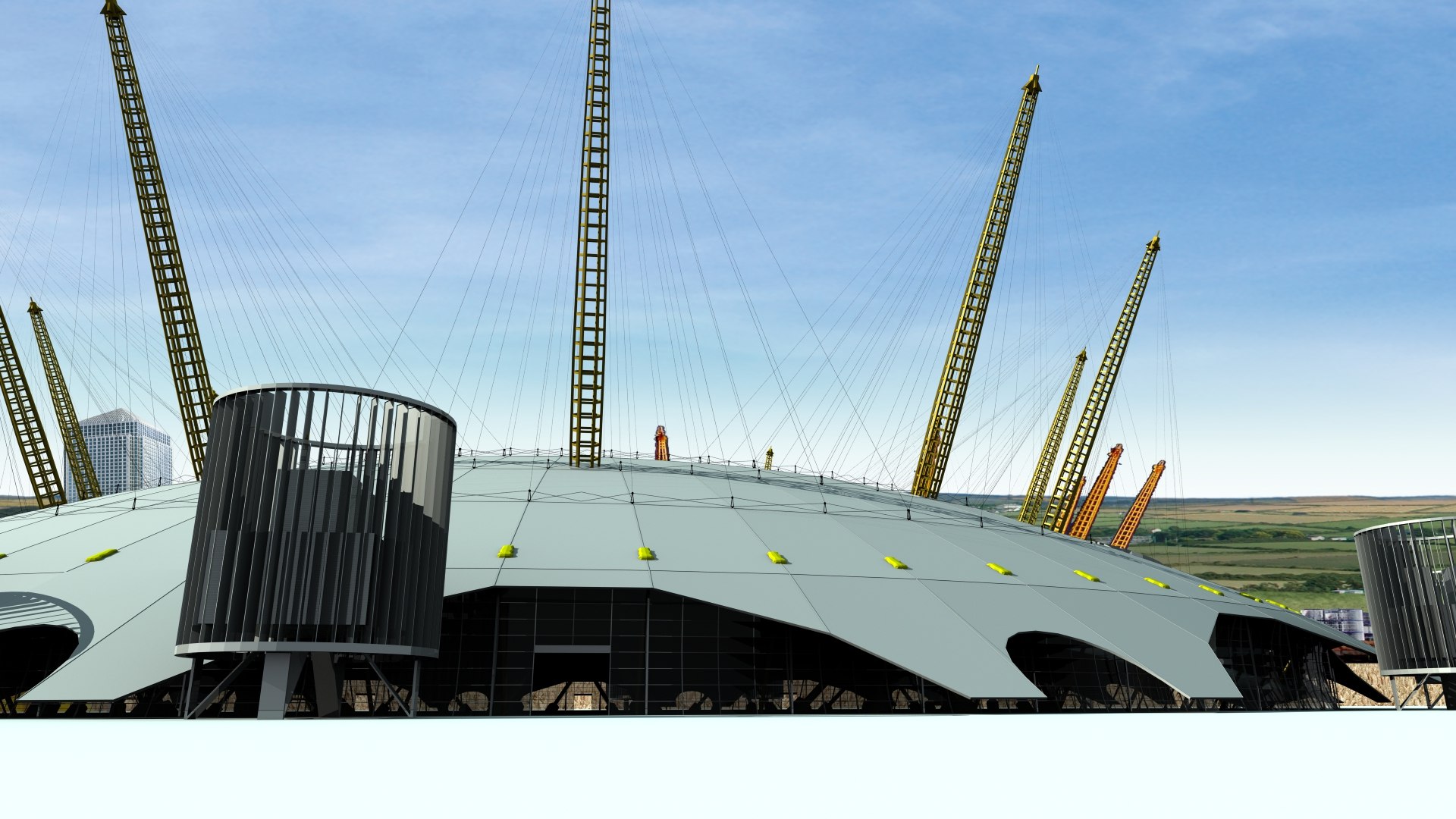 3d O2 Arena Dome London Model
