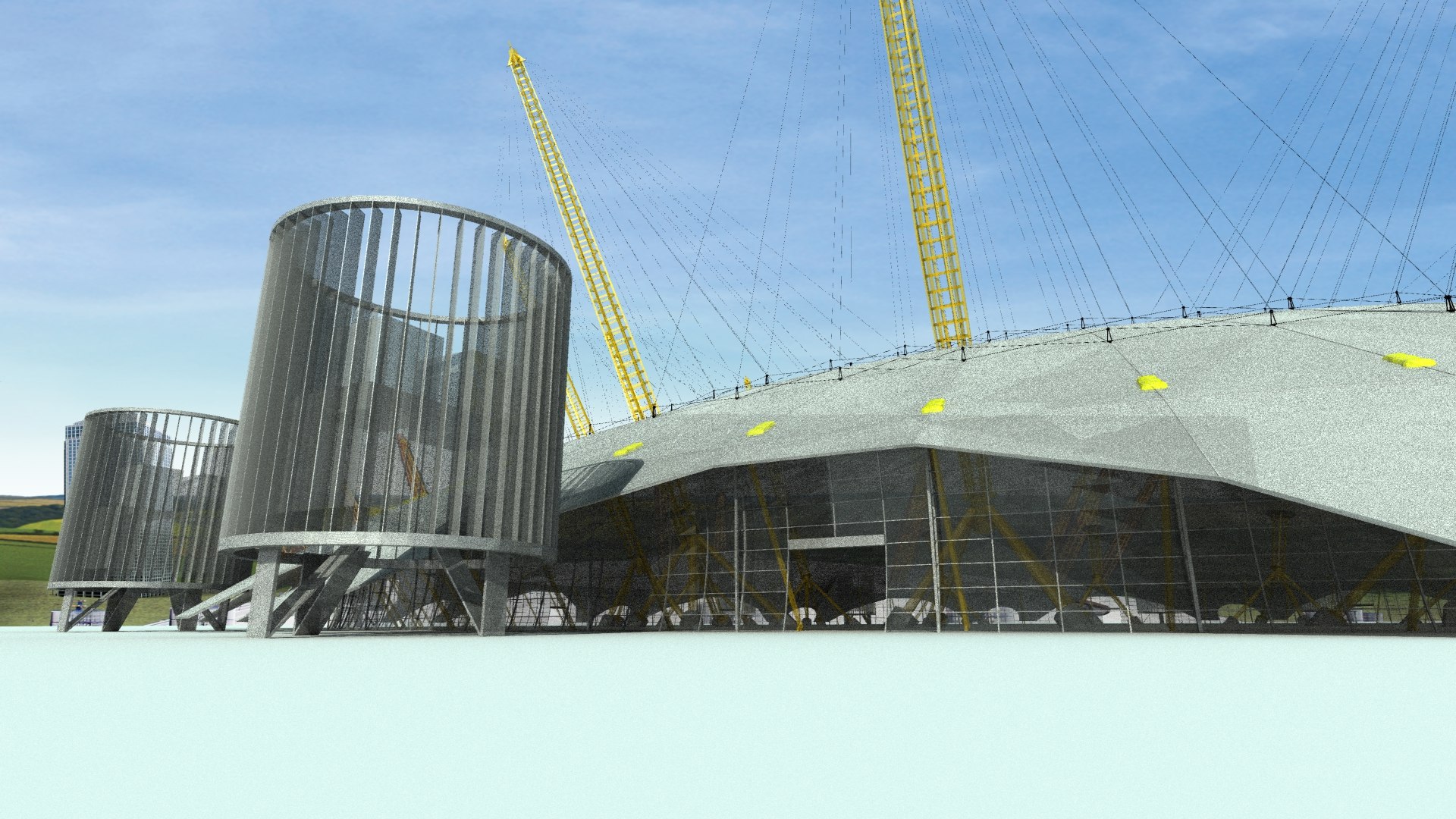3d O2 Arena Dome London Model