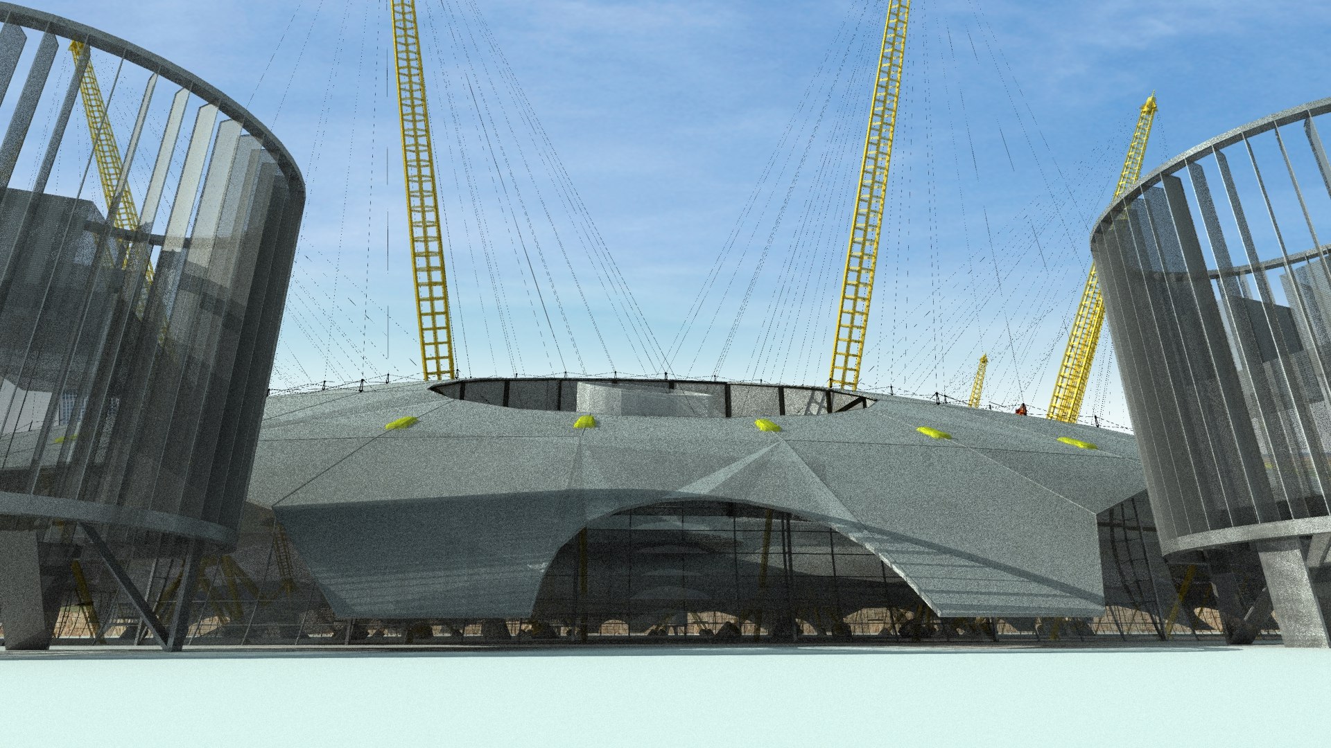 3d O2 Arena Dome London Model
