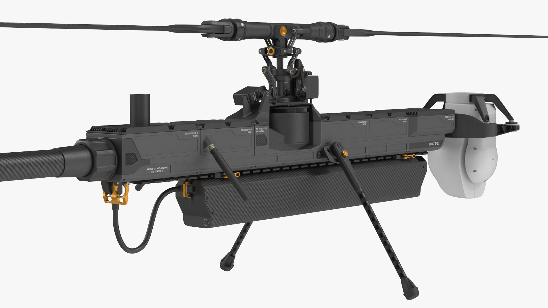 3D US Army Ghost-X Military Drone Rigged For Cinema 4D - TurboSquid 2412816
