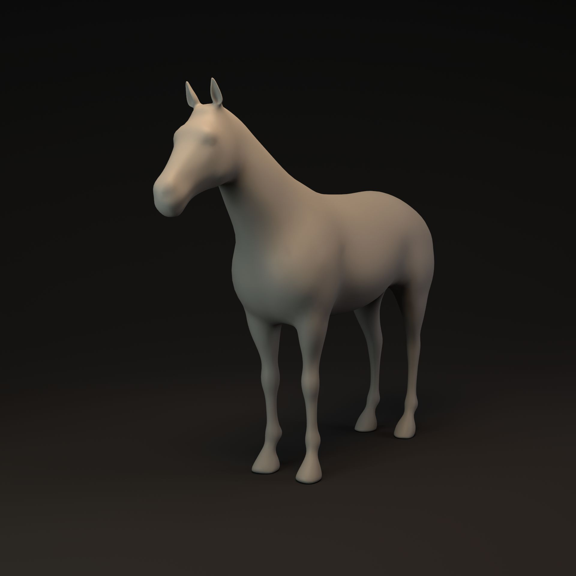 свободно 3D модель Лошадь Lo Poly Base Mesh - TurboSquid 2424065