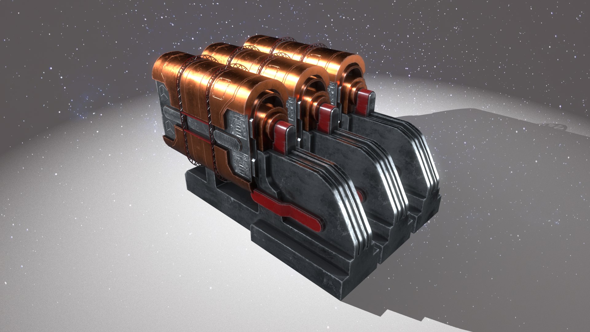 SCI-FI Containner prop space ship 3D model - TurboSquid 2112629