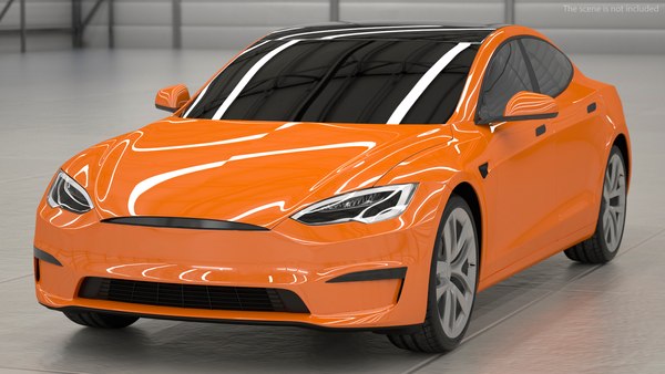 3D Electric Liftback Sedan Exterior Only model - TurboSquid 1780521
