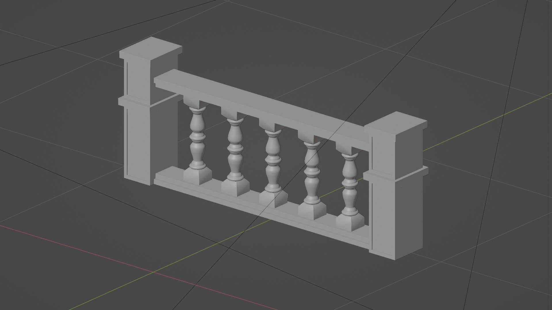 Balustrade 2 Model - TurboSquid 2373827