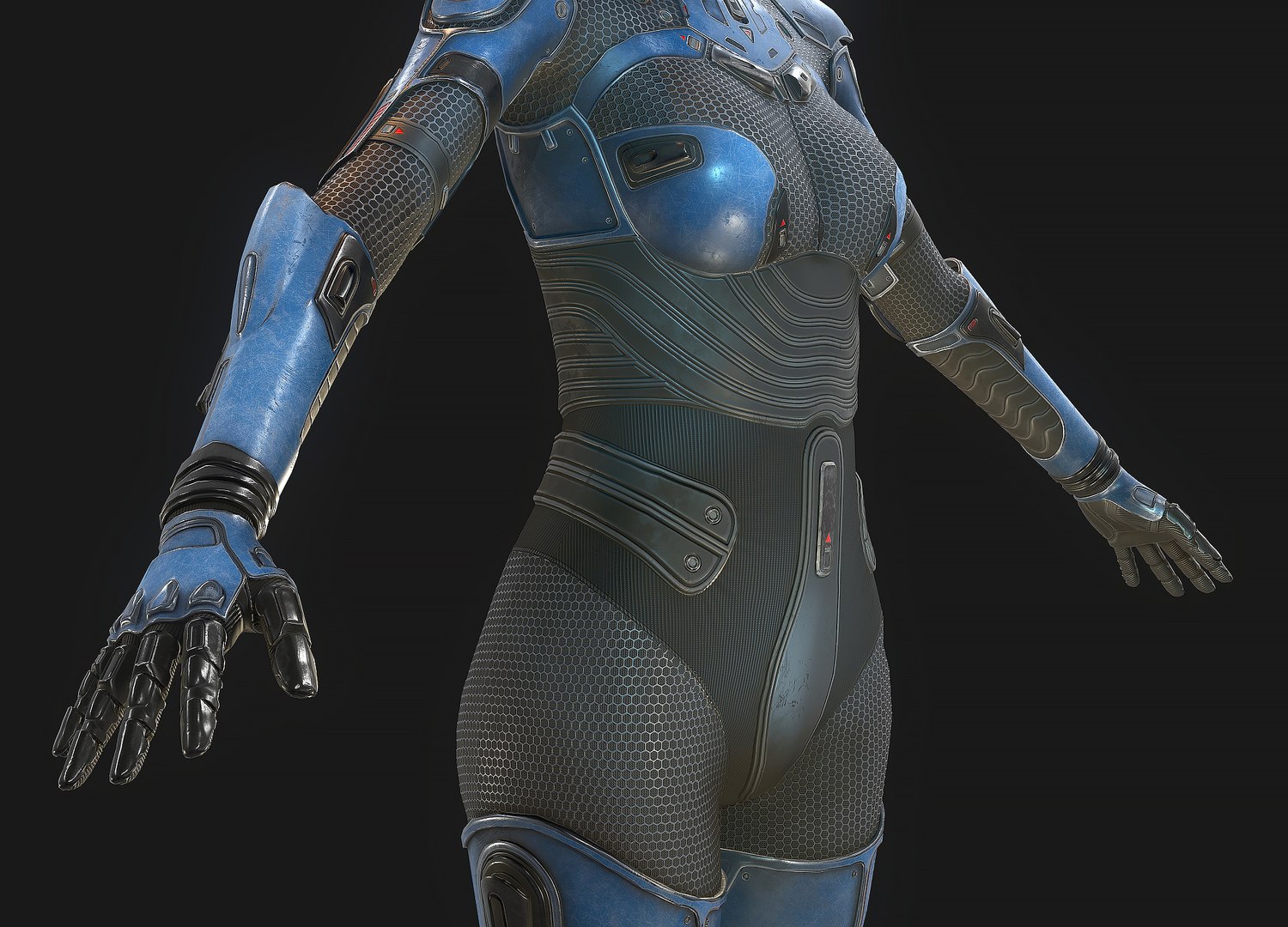 Female Cyborg 3D Model - TurboSquid 1377456