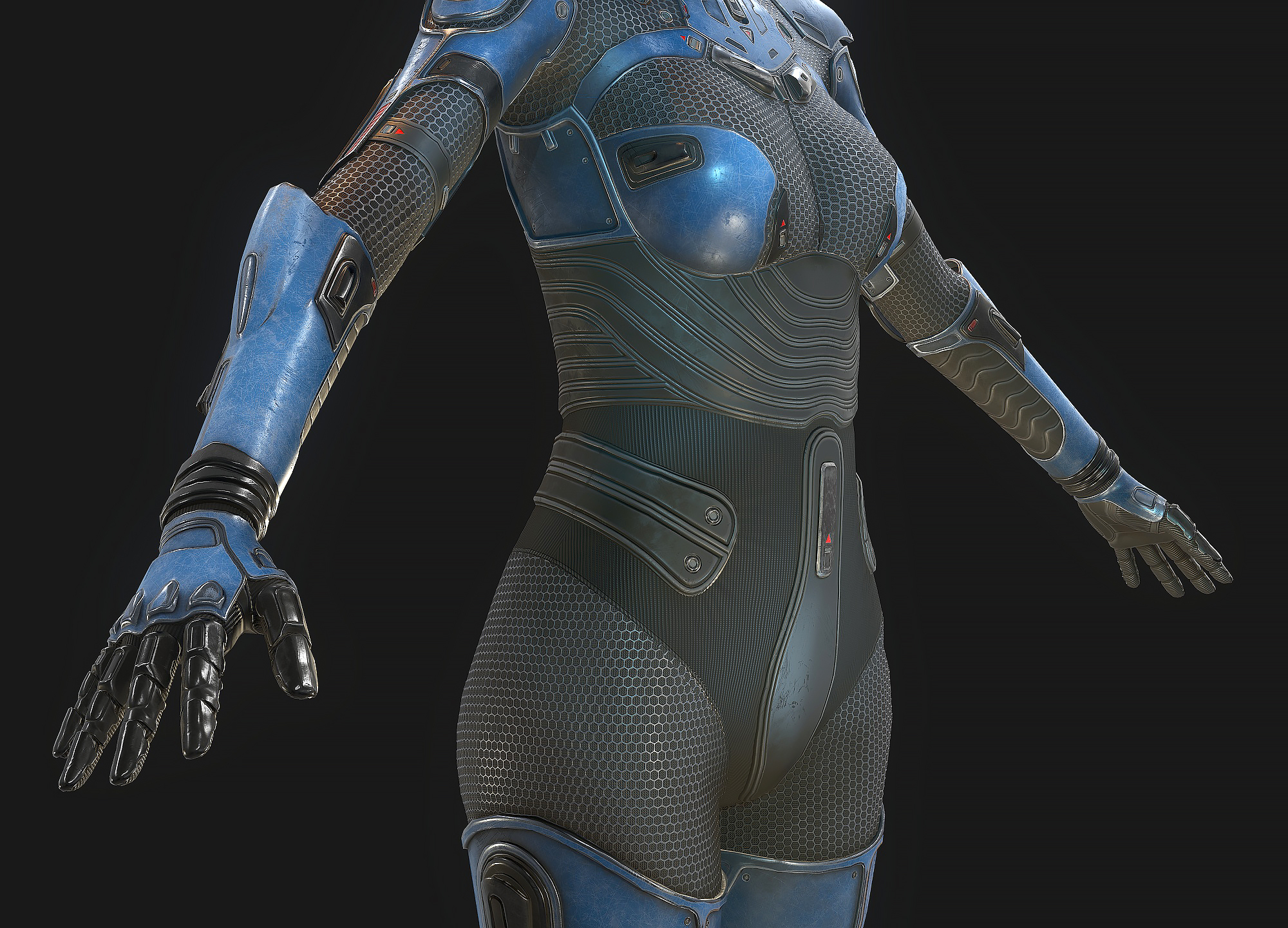 Female cyborg 3D model - TurboSquid 1377456