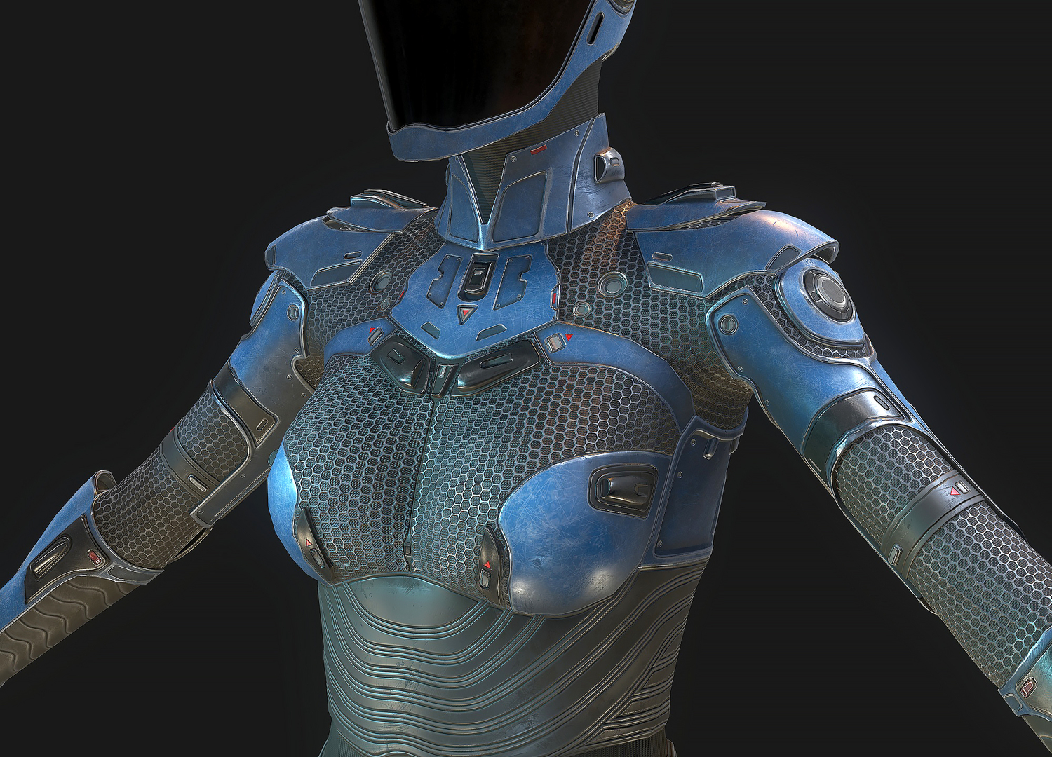 Female cyborg 3D model - TurboSquid 1377456